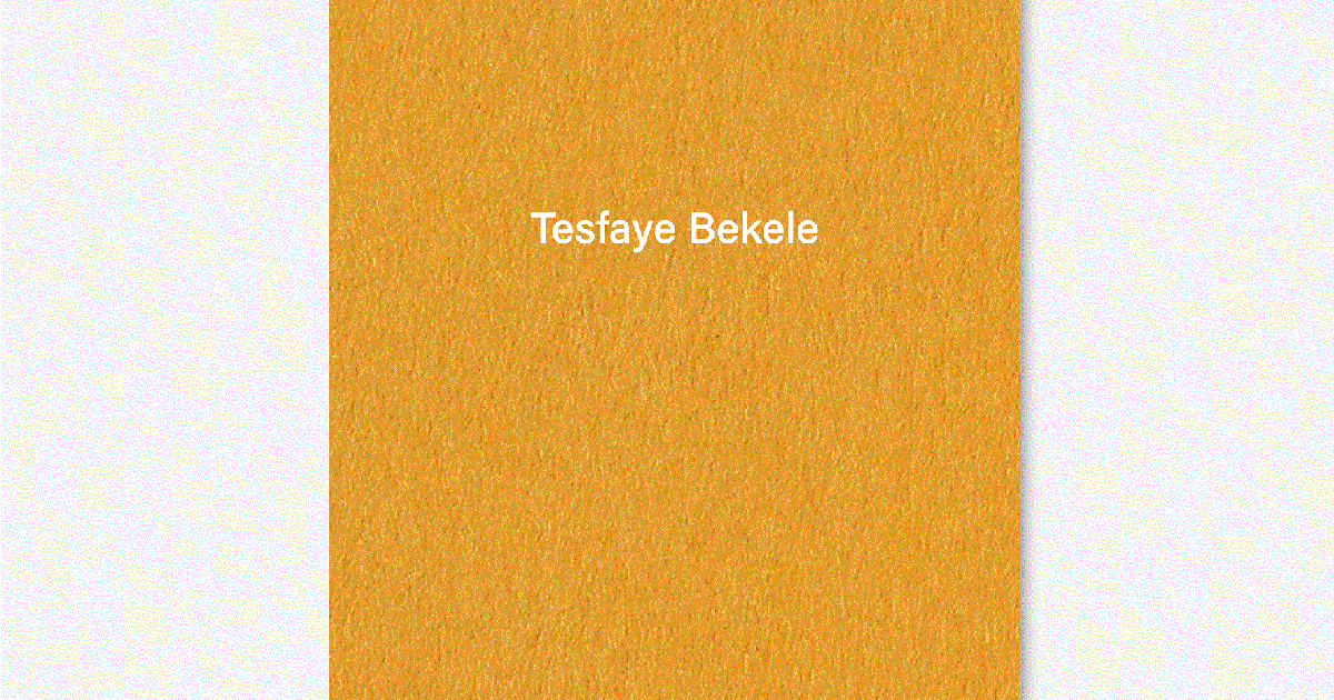 Publication: Tesfaye Bekele - Dossier, 2024 | Addis Fine Art